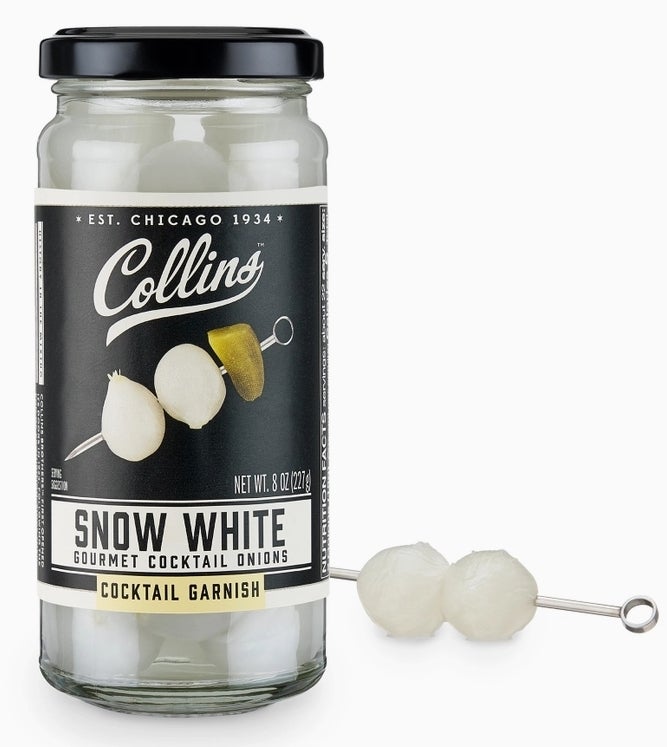 Snow White Cocktail Onions By Collins | Mavens Market